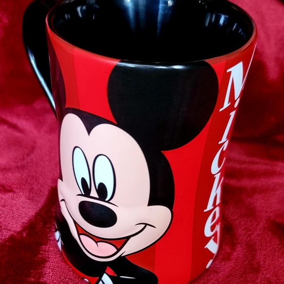 Disney | Dining | Disney Mickey Mouse Red And Black Mug | Poshmark